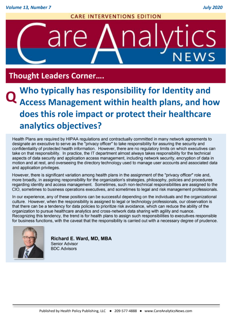 Assigning responsibility for Identity and Access Management – Care ...